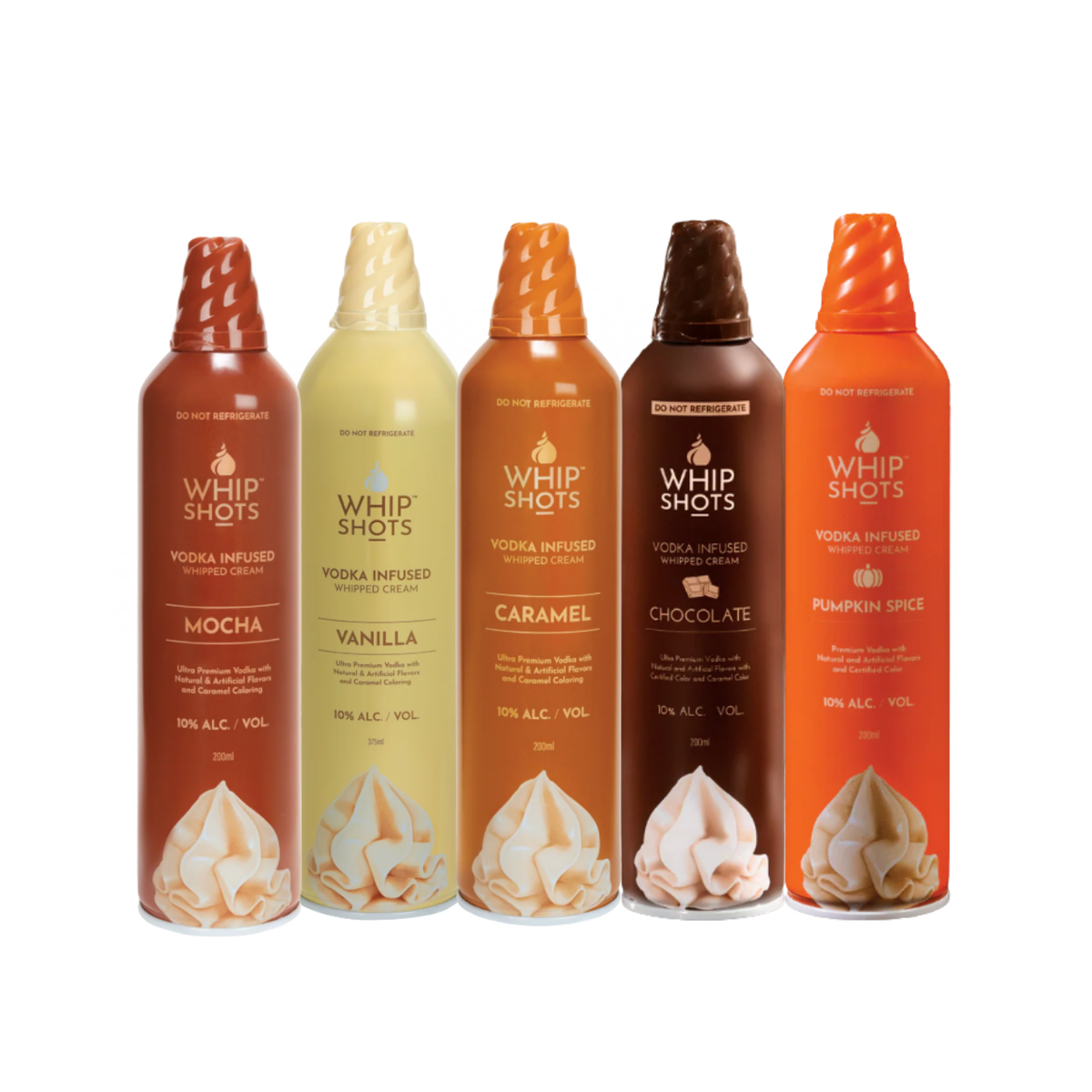 Whip Shots 5 Flavor Combo Pack by Cardi B 200ml | The Liquor Bros