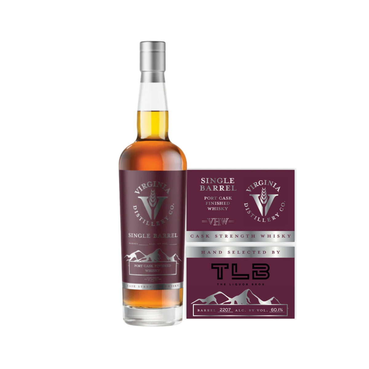 Virginia Distillery Co. X TLB Single Barrel Port Cask Finished – The ...