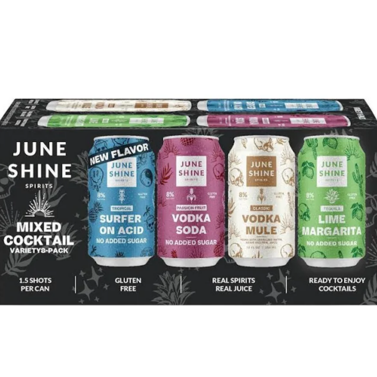 June Shine Mixed Cocktail Variety 8 pack 12oz cans | The Liquor Bros