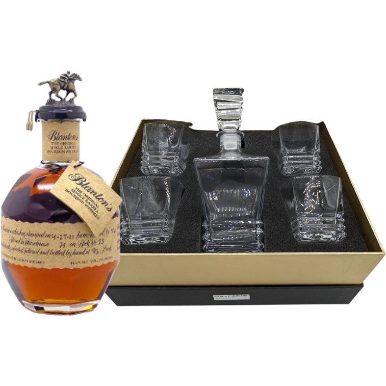 Blanton's Small Batch Decanter Gift Set 750ml | The Liquor Bros